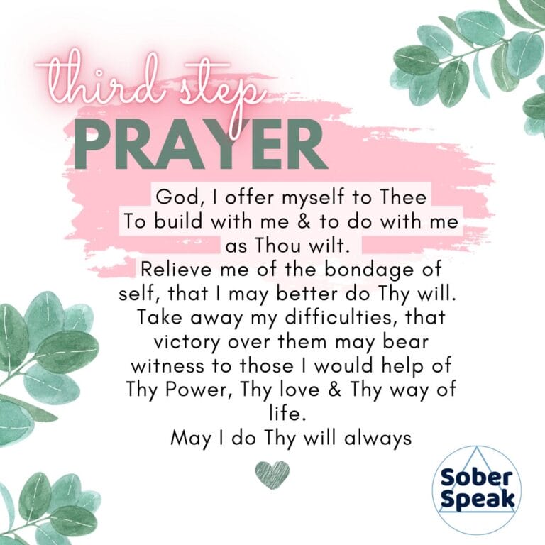The 3rd Step Prayer of AA (Alcoholics Anonymous) | Sober Speak